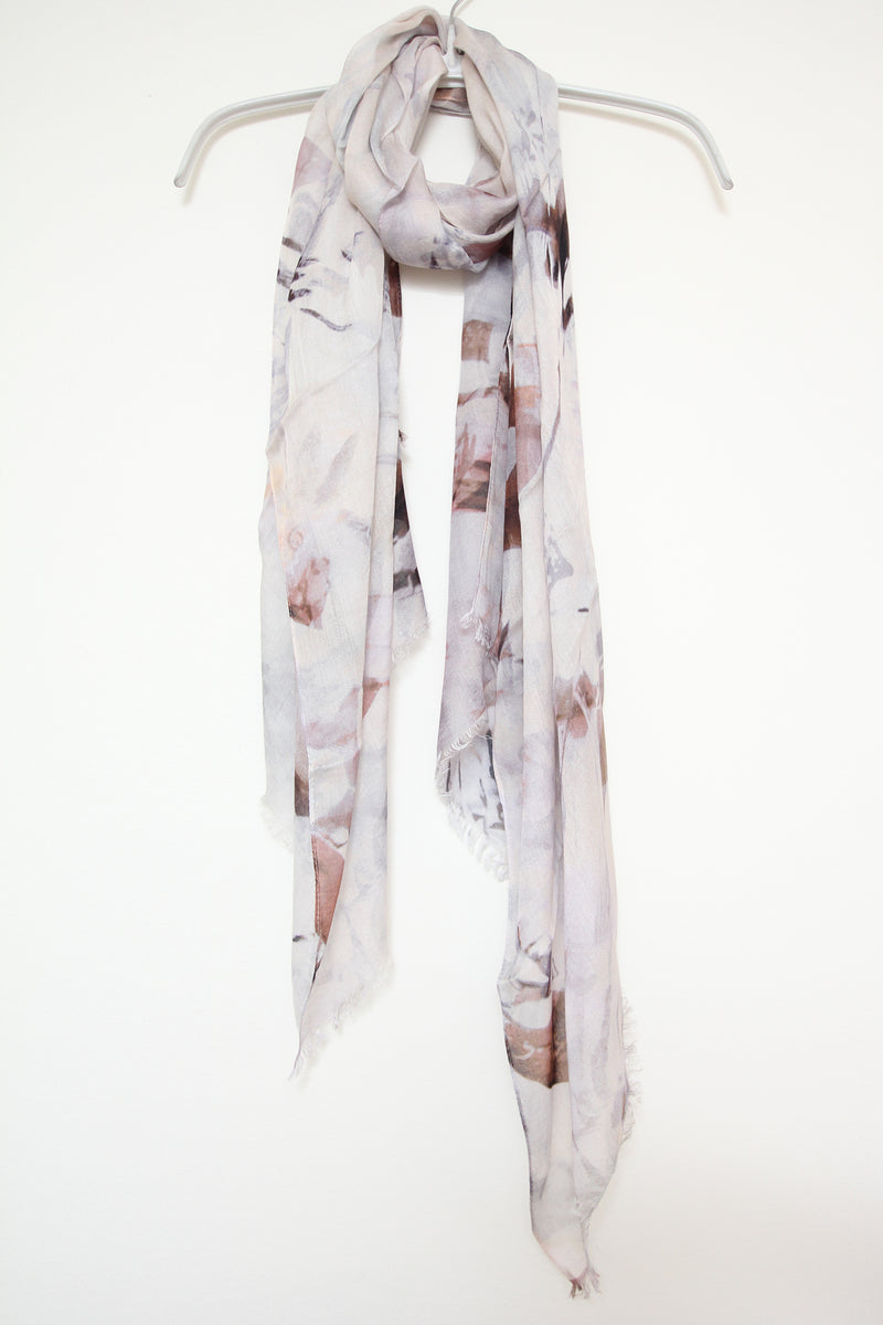 Scarf Micromodal Lily Cream Lilac – Elizabeth Gillett